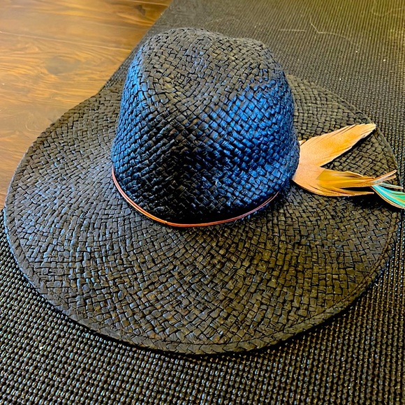 FRYE AND CO. | Accessories | Frye Co Wide Brimmed Panama Hat Black With ...